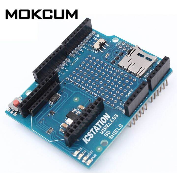 Xbee Module & SD Card Socket Xbee Wireless Module SD Card Shield for ICSJ010A Wireless SD Shield ...