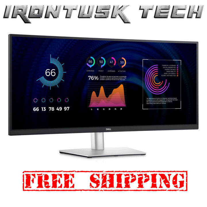 Dell P3424WE / P3421W Curved USB-C WQHD Monitor with Power Delivery and ...