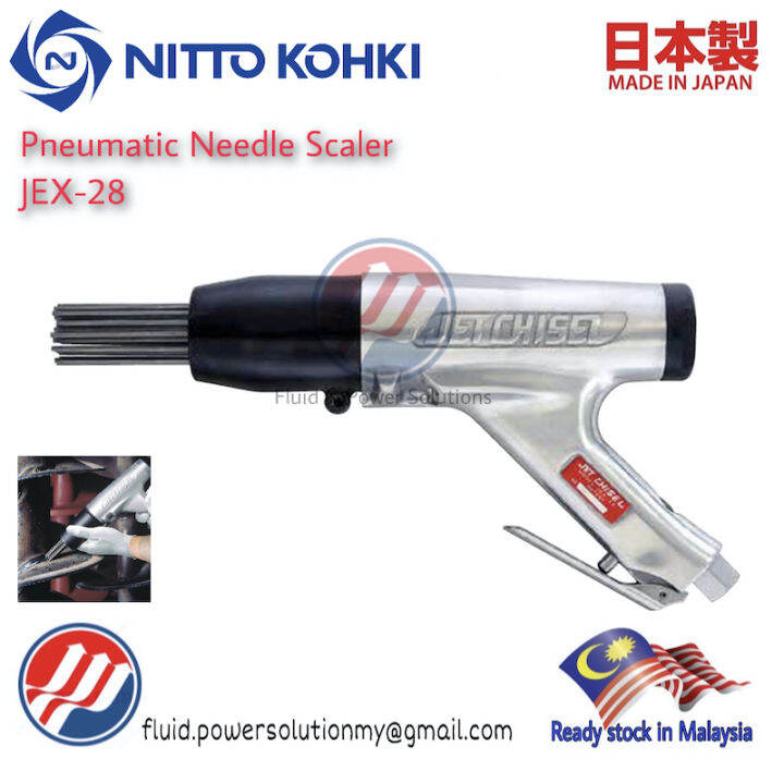 Genuine "Nitto Kohki" Jet Chisel JEX-28 , " Made in Japan" Needle Scaler Powerful scaling with ...