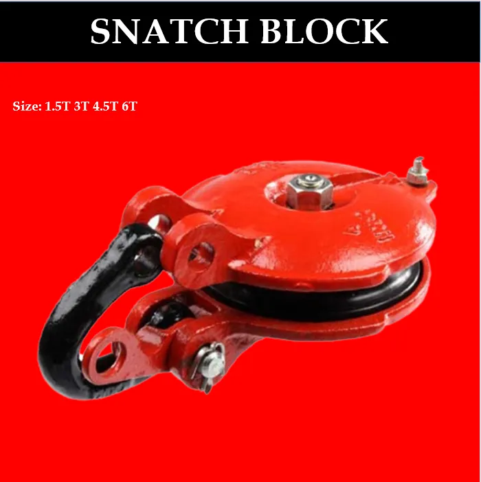 Toyu Snatch Block with Shackle Marine Lifting Pulley Hanging Cable Wire ...