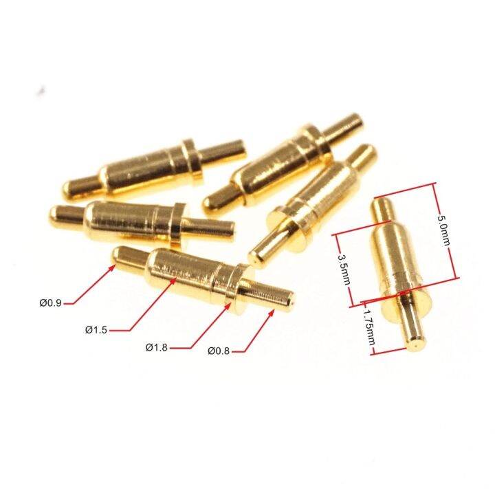 10pcs Spring Loaded Pogo Pin Connector Barrel Diameter 1.8 mm Height 5. ...