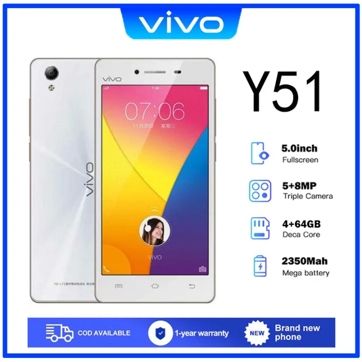 Original VIVO Y51 Smartphone 4GB+64GB Mobile Phone 2350mAh Cellphone Dual SIM Card Free Shipping ...