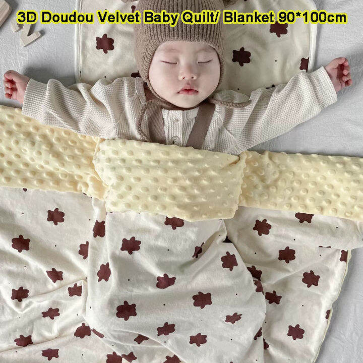 3D Doudou Velvet Summer Thin Quilt Soft Baby Blanket Cartoon Kids ...