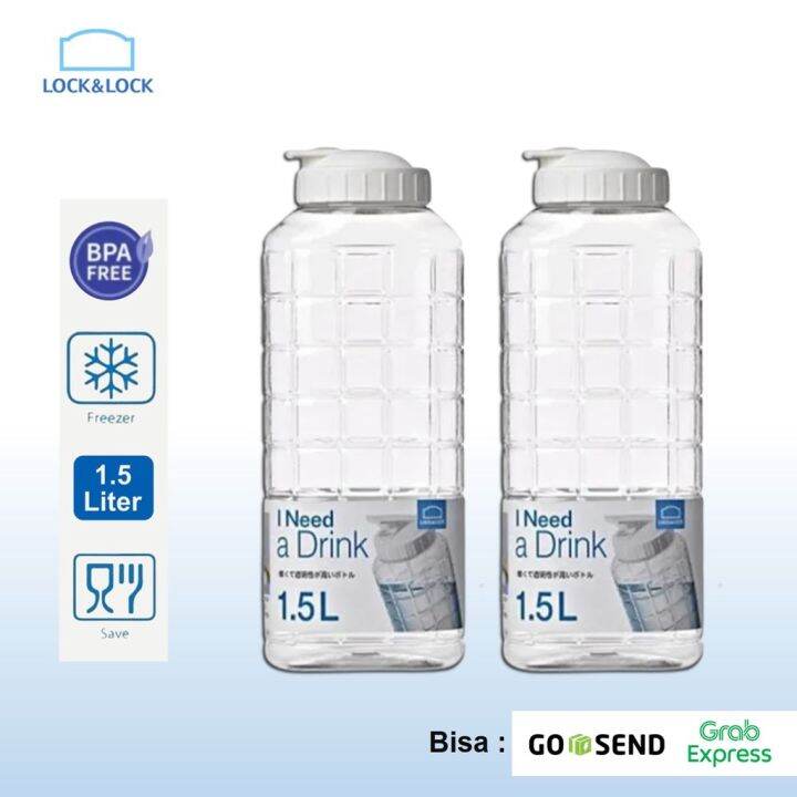 Lock and Lock Tumbler Botol Air Tempat Minum Kulkas Plastik Chess Water ...