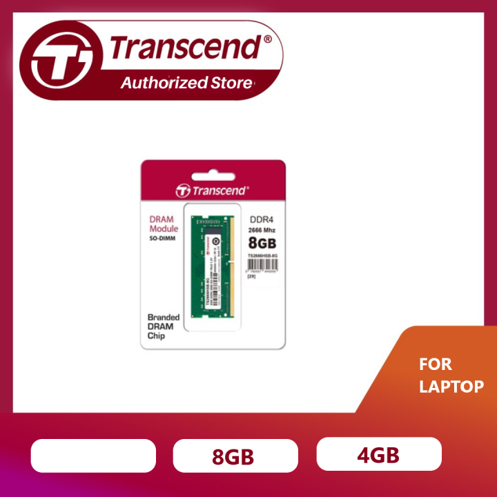 Transcend DDR4 4GB/8GB 2666 SODIMM( JetRam ) | Lazada PH