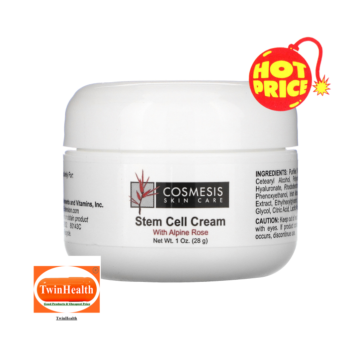 Life Extension Stem Cell Cream with Alpine Rose 1 oz. (Cosmesis Skin ...
