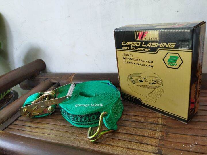 TALI KREK-RATCHET TIE DOWN/ RATCHET STRAP / CARGO LASHING DENGAN J HOOK ...