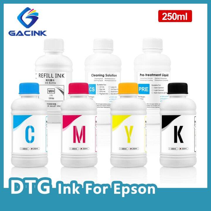 250ML*7 DTG Ink Textile Ink For Epson DX5 DX7 XP600 5113 4720 I3200 ...