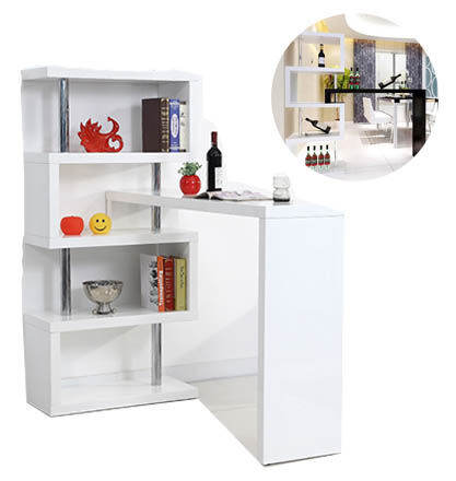BAR TABLE SET001 (BLACK) - Bar Hall Cabinet Multi-Functional Wine ...