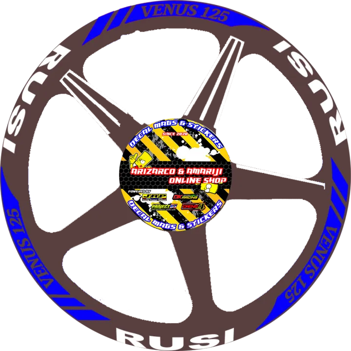 RUSI VENUS 125 DECAL MAG STICKER GOD FOR 2 MAGS | Lazada PH