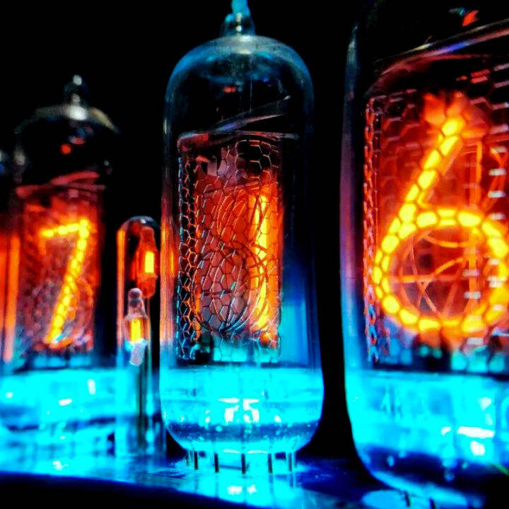 Nixie นาฬิกา IN12 GLOW Tube GLOW GLOW R Nostalgic อิเล็กทรอนิกส์นาฬิกา ...