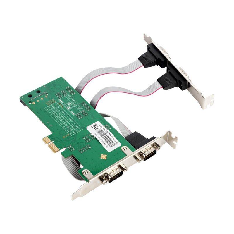 PCIE to 4 Serial Port Card Industrial Grade COM Port RS232 Signal 1 Pin ...