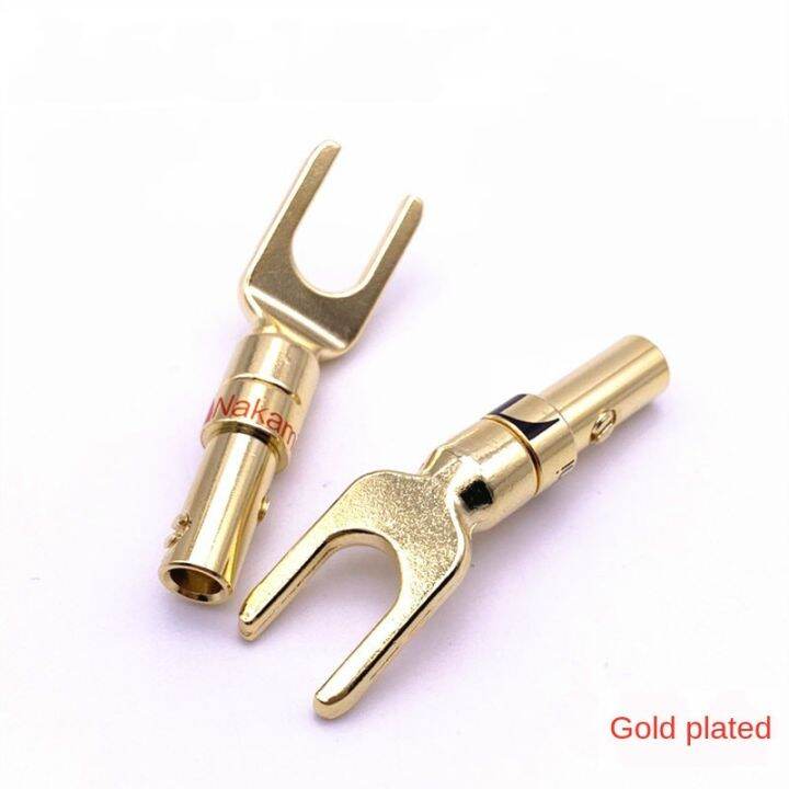 Taiwan Middle Copper Plated Plugs Wire Y-Plug/U-Plug/Speaker Cable ...
