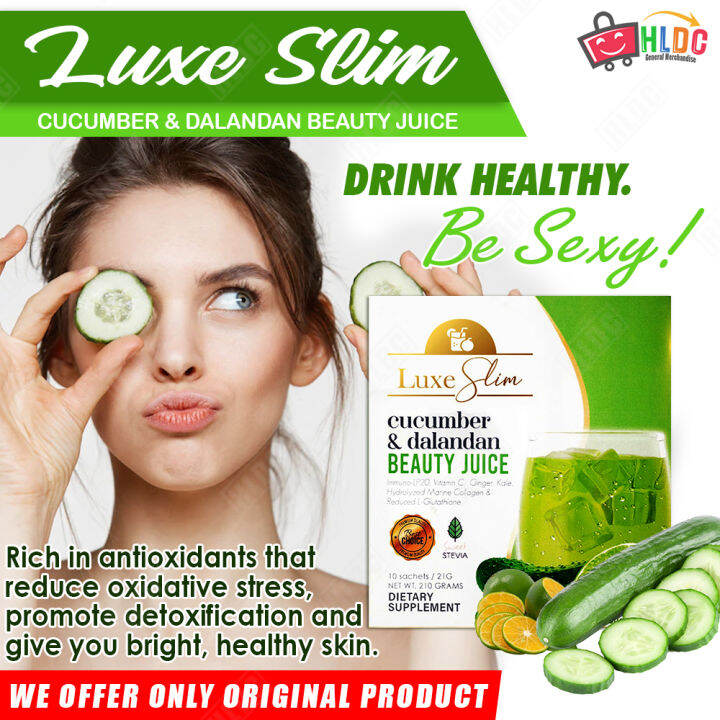 Luxe Slim Cucumber and Dalandan Beauty Juice 10 Sachets, Slimming, Anti ...