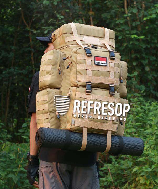 [ORIGINAL] Tas Carrier Kain Kuat Awet Jumbo Ransel Standar Militer TNI ...