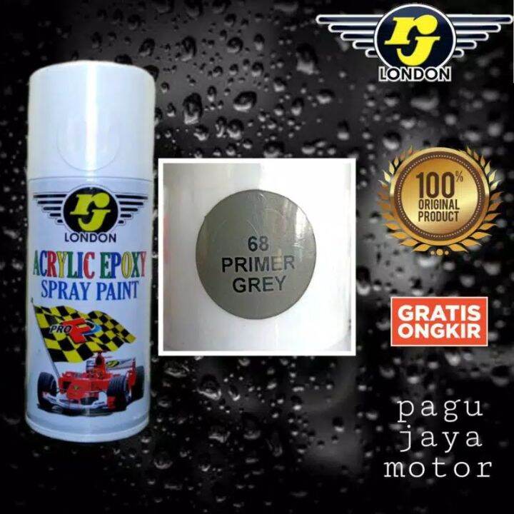 primer grey 150cc poxy epoxy cat dasar rj london cat semprot spray ...