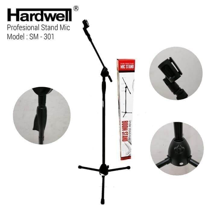 Stand Mic Lantai Hardwell Sm301 Original Standing Microphone Model ...