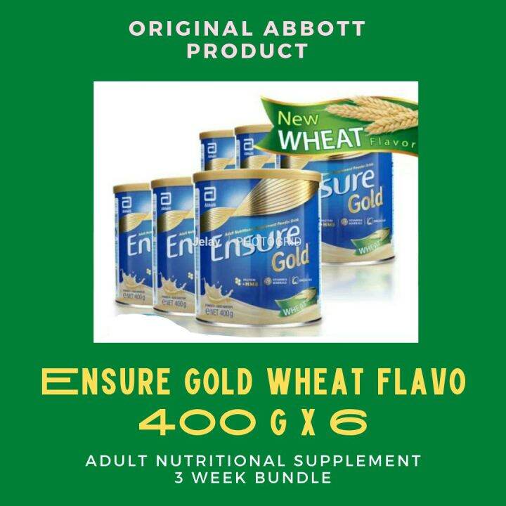 Ensure Gold HMB Wheat Flavor 400 g x 6 (3 Week Bundle) 3 week supply of ...