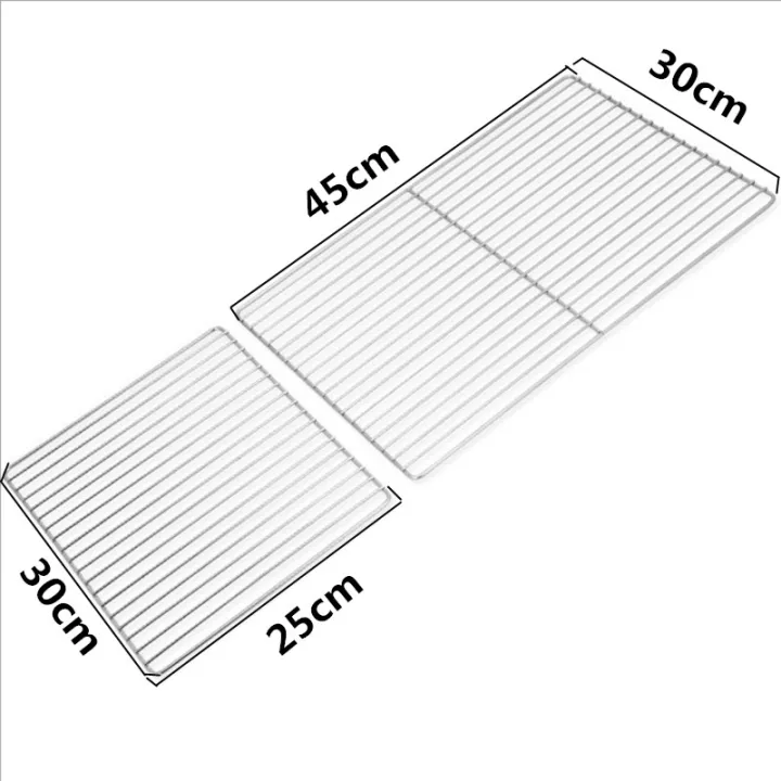 Barbecue rectangular stainless steel barbecue grid bar mesh bold and ...