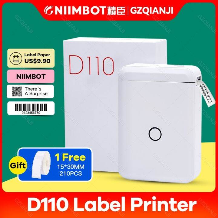 Niimbot D110 Paper Sticker Wireless Label Printer Pocket Handheld ...