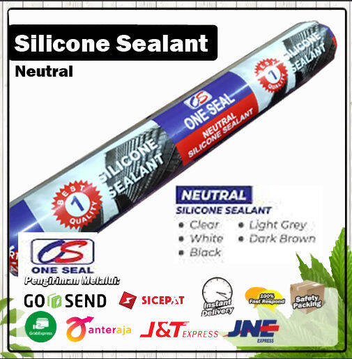 Lem Kaca Weather proofing Silicone Sealant Sosis Neutral One Seal 600ML ...