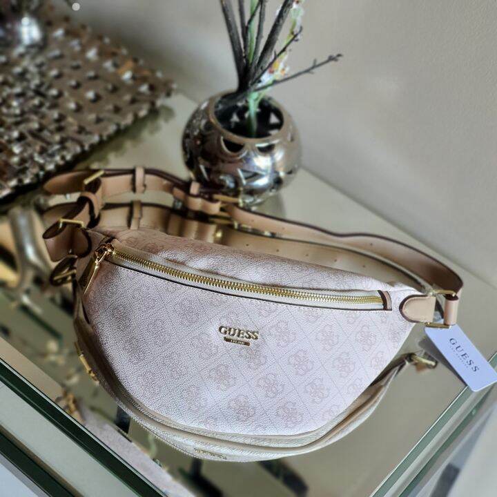Guaranteed Original Guess Fanny Pack Large Belt Bag In Signature ...