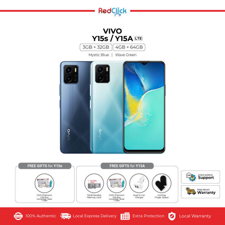 Vivo Y15a/Y15s 4G LTE (3GB/32GB)(4GB/64GB) Original Vivo Malaysia Set ...