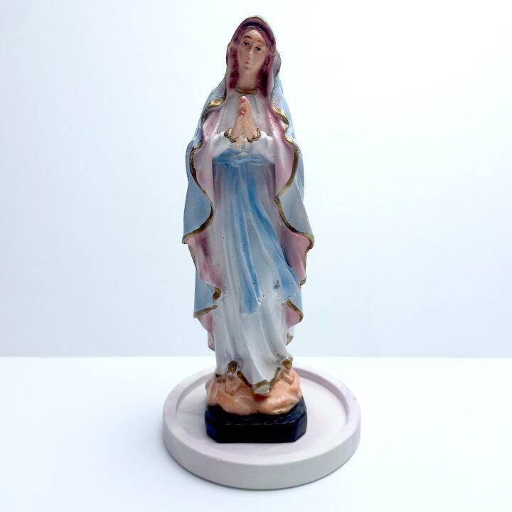 Patung Bunda Maria Katolik 15 cm/Patung Devosi Maria Tangan Terkatup ...
