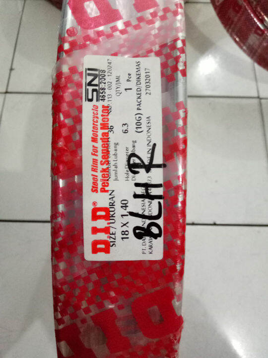 VELG DID 140 x 18 CHROME ORIGINAL HOLE 36 BESI | Lazada Indonesia
