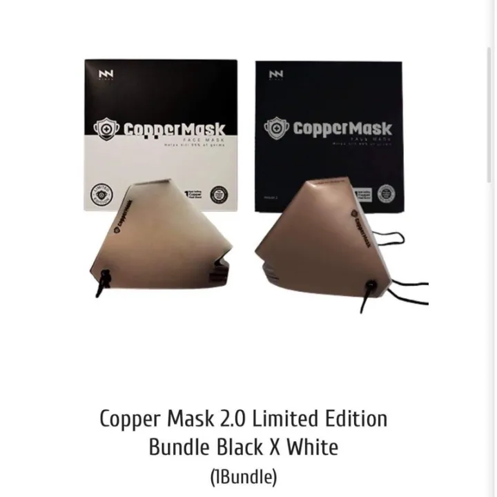 Limited Edition Bundle Black x White Copper Mask 2.0 | Lazada PH