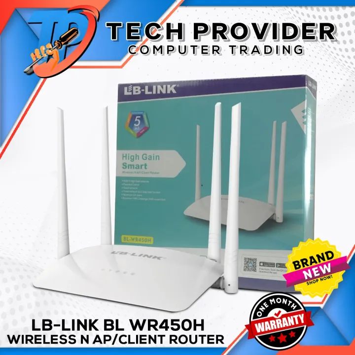 LB-link BL-WR450H High Gain Smart Wireless N AP/Client Router 300MBPS ...
