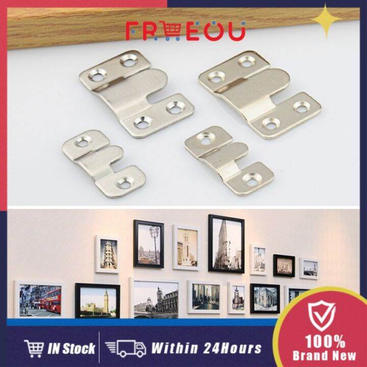 5 Pairs Flush Mount Bracket Picture Frame Hanger Photo Hook Z Clip ...