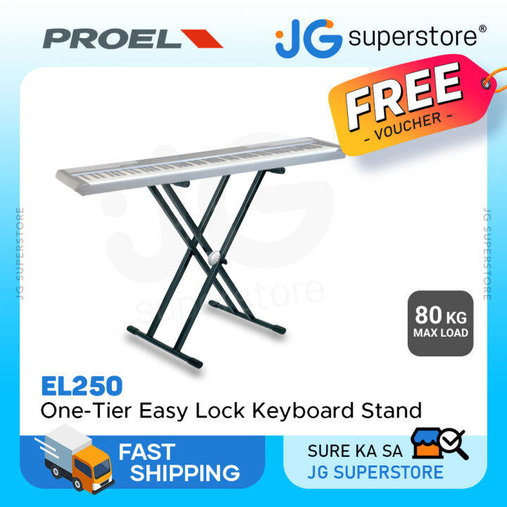 PROEL EL250 Easy Lock Adjustment System Professional One-Tier Keyboard ...
