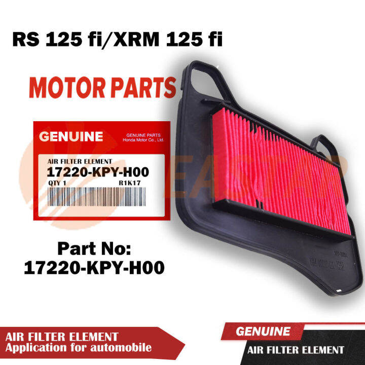 Genuine Air Filter Element Rs 125 Fi Xrm 125 Fi 17220-KPY-H00 | Lazada PH