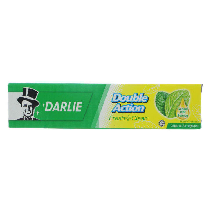Darlie Double Action Fluoride Toothpaste Original Strong Mint (50g ...