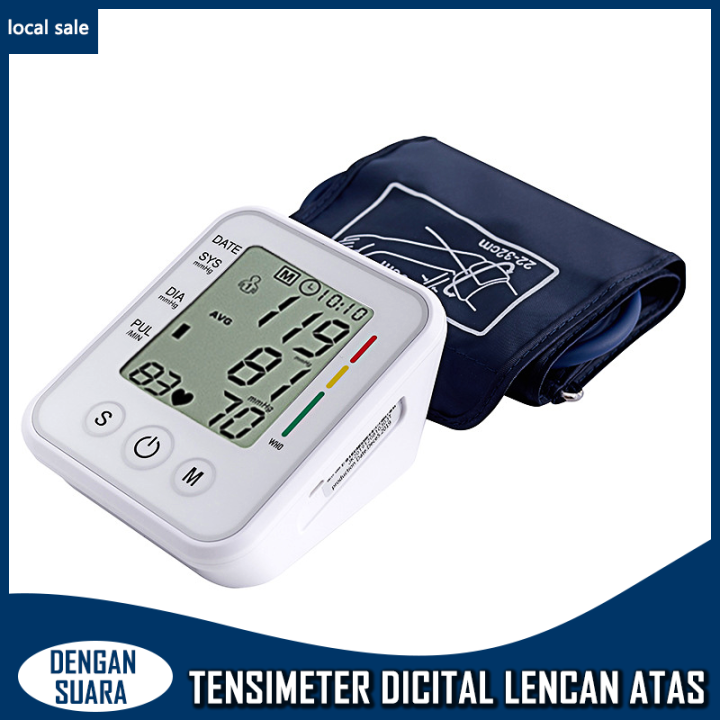 Tensimeter digital lengan atas Otomatis Blood Pressure Monitor ...