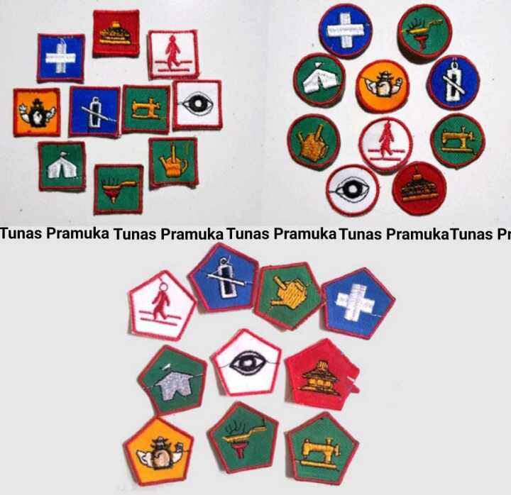Tanda Kecakapan khusus (TKK) pramuka penggalang paket 10 biji wajib Bordir | Lazada Indonesia