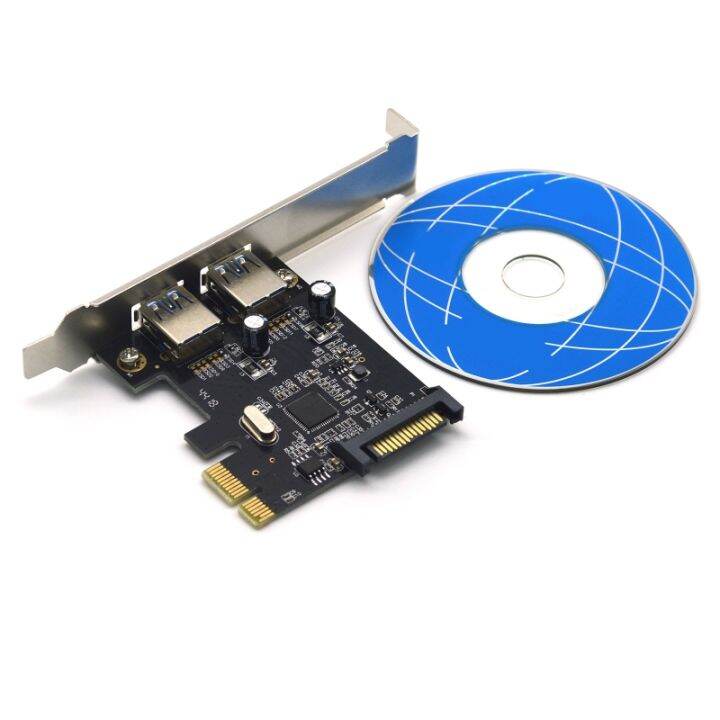 PCI-E เป็น USB 3.0 Gen 1 2-Port การ์ดเอ็กซ์แพนชัน PCI สำหรับ Express ...