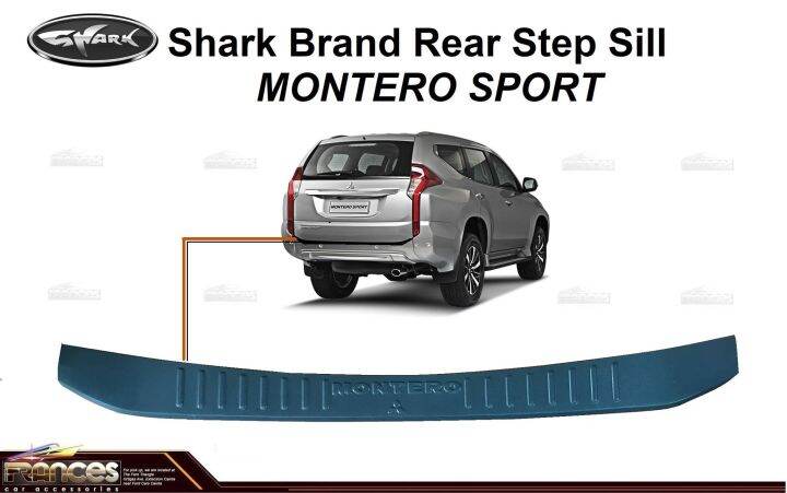 MONTERO 2020-2023 REAR STEP SILL/BUMPER GUARD SILL SHARK BRAND | Lazada PH