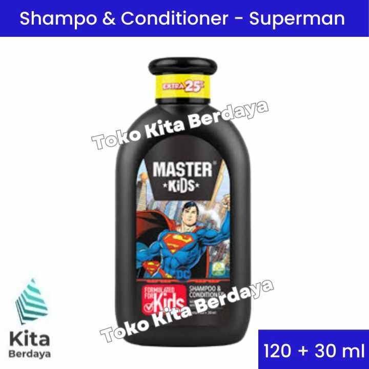 Master Kids Shampoo & Conditioner Karakter Superman 150 ml | Lazada ...