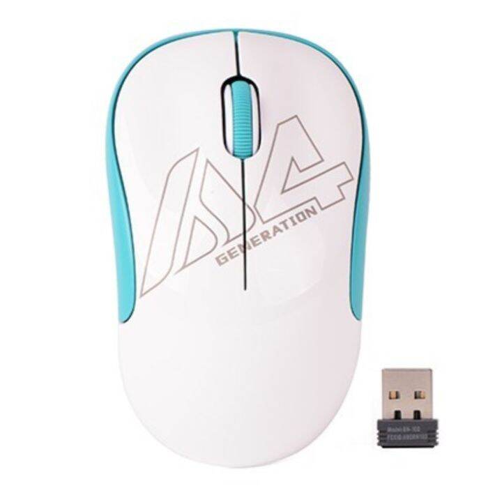 A4Tech G3-300n V-Track Wireless Padless Mouse Blue White | Lazada PH