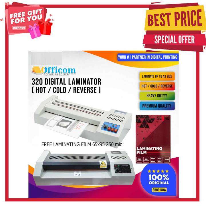 NEW Digital 320 Laminator A3 ( Hot / Cold / Reverse ) Heavy Duty Laminating Machine OFFICOM ...