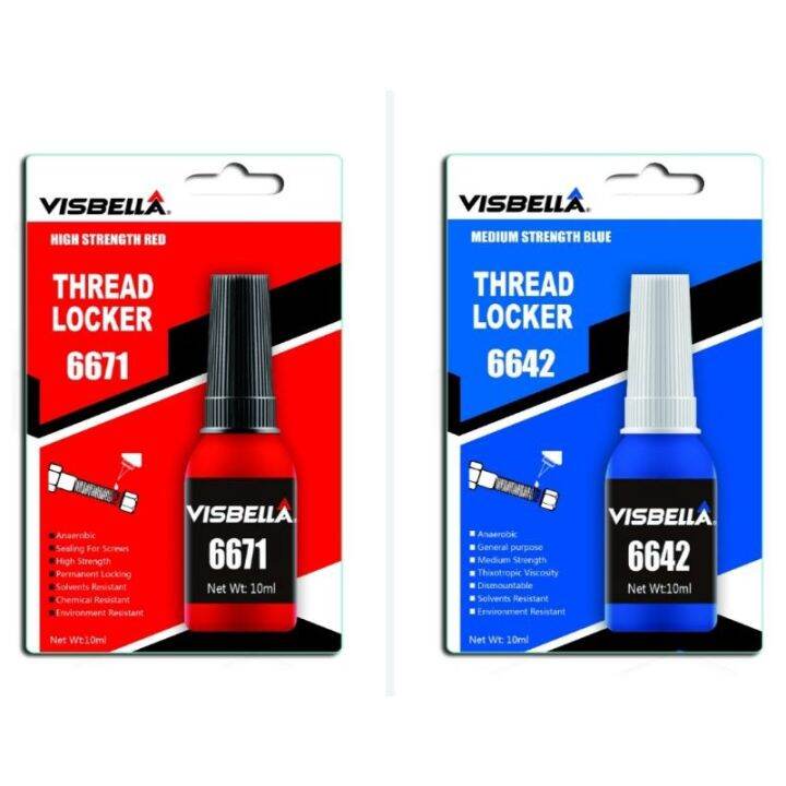 Visbella Locktite น้ำยาล็อคเกลียว/กันคลาย น็อต สกรู thread locked | Lazada.co.th