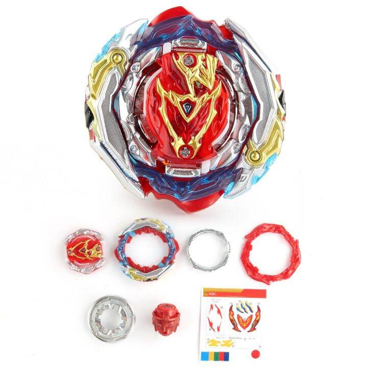 Engaging Flame Beyblade B-201 Zest Achilles Gyro Toy with Sticker for ...