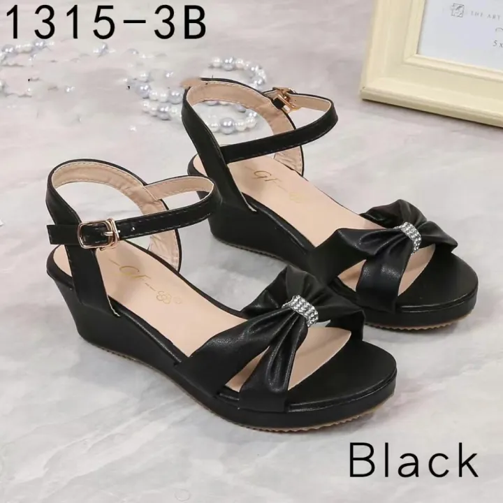New korean trendy design kids Sandals wedge heels 1 inch (5-16 years ...