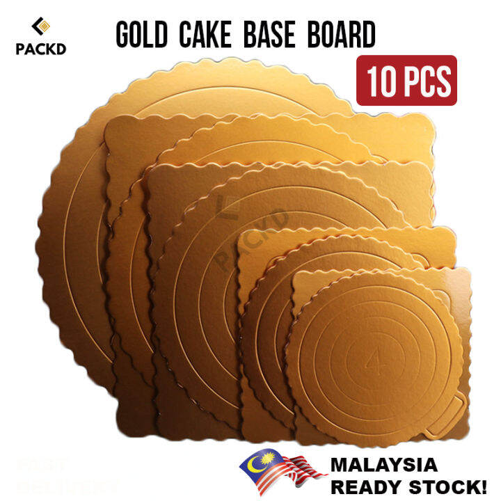 10Pcs/Set 4 /6 /8 /10 /12 Inch Square Round Cake Board Mousse Board ...