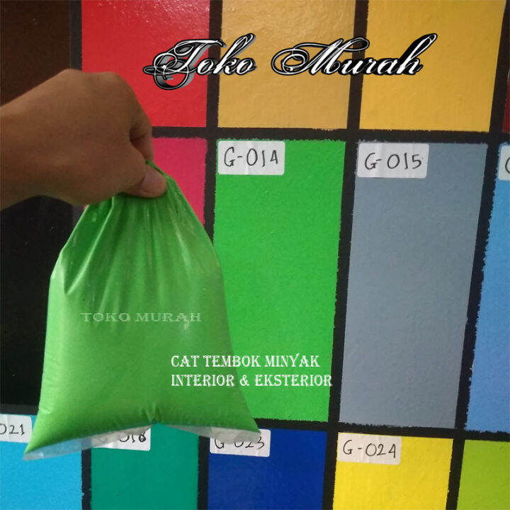 50 Warna Pilihan Cat Tembok kiloan Standar 1kg / Cat dinding / Cat ...