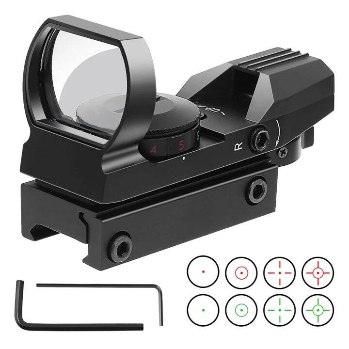 1 x 33 100% Original Tactical Red Dot Reflex Sight Green Scope 20mm ...