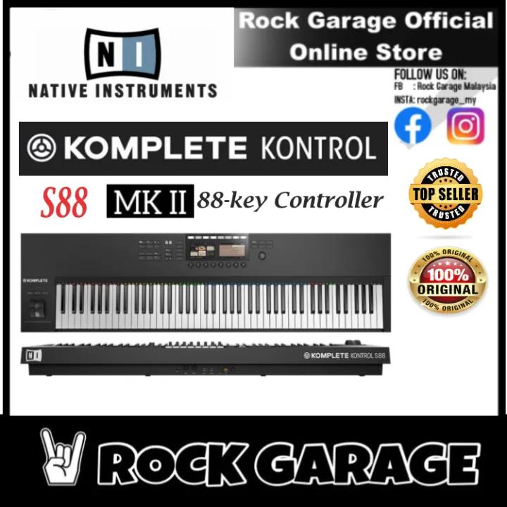 Native Instruments Komplete Kontrol S88 MK2 88-key Controller (S-88/S ...