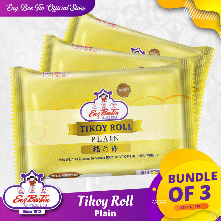 Eng Bee Tin Tikoy Rolls Plain ( 3-pack ) | Lazada PH